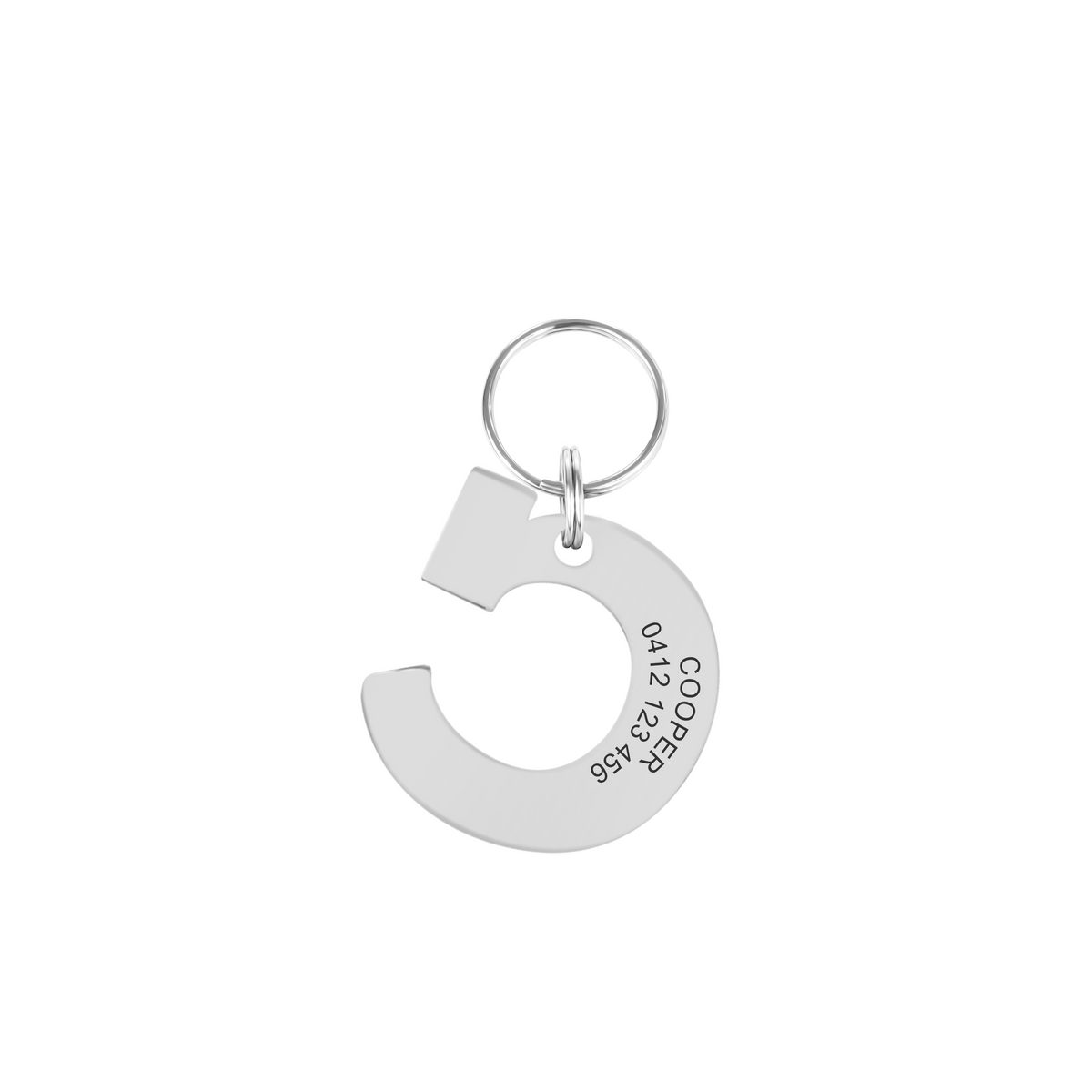 Personalised Letter C Dog Tag – DapperDogwear.com.au